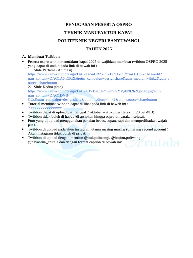 Penugasan Peserta Ospro TMK 2025 | PDF