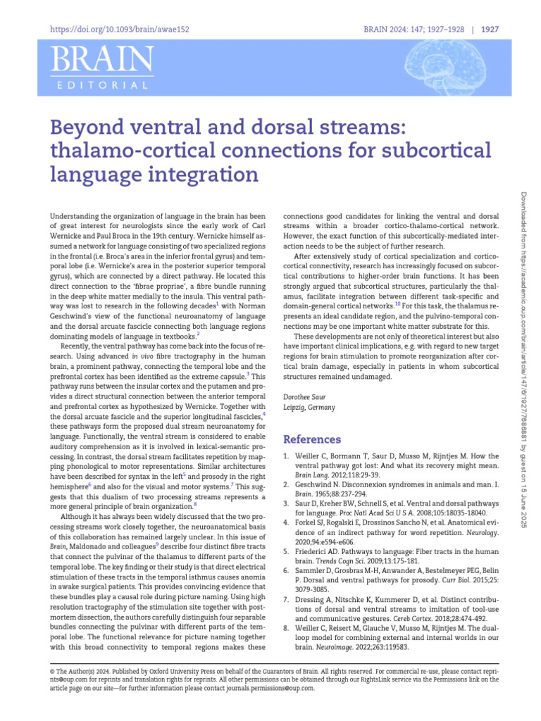 Beyond Ventral and Dorsal Streams | PDF | Neuroscience | Cerebrum