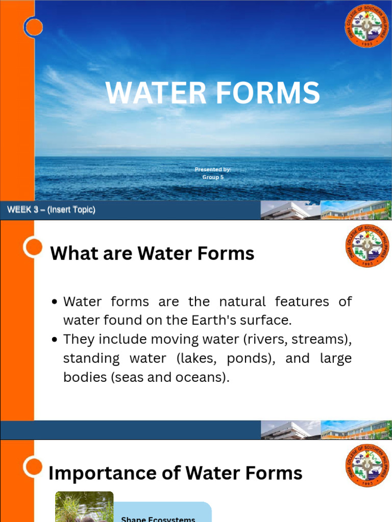 Group-5-Water-Forms 20250902 233325 0000 | PDF | Sea | Water
