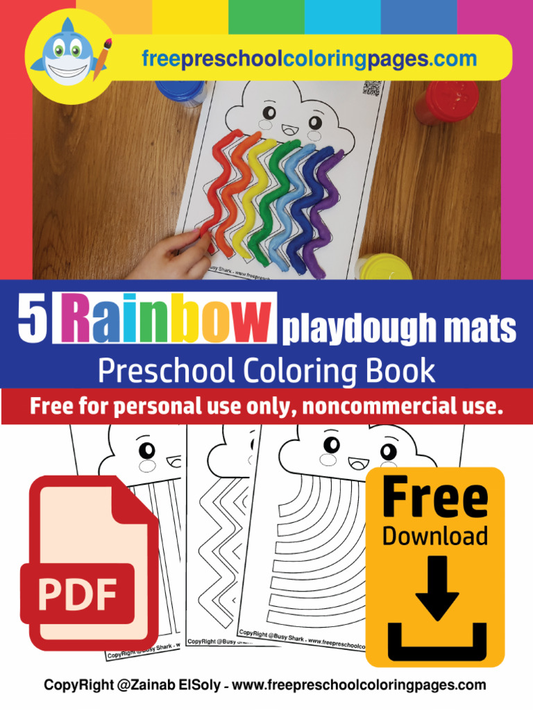 Rainbow Spring Fine Motor Skills Free Preschool Coloring Pages Play ...
