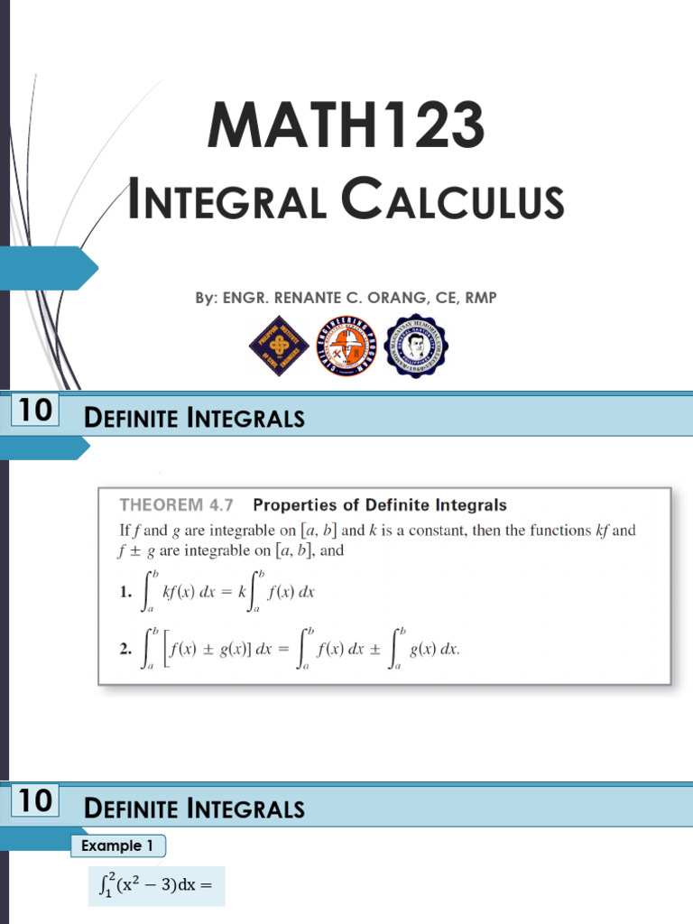 Math123 Integral Calculus Day 10 2023 2024 | PDF