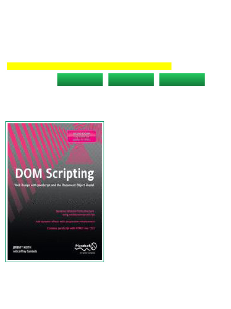DOM Scripting Web Design with JavaScript and the Document Object Model ...