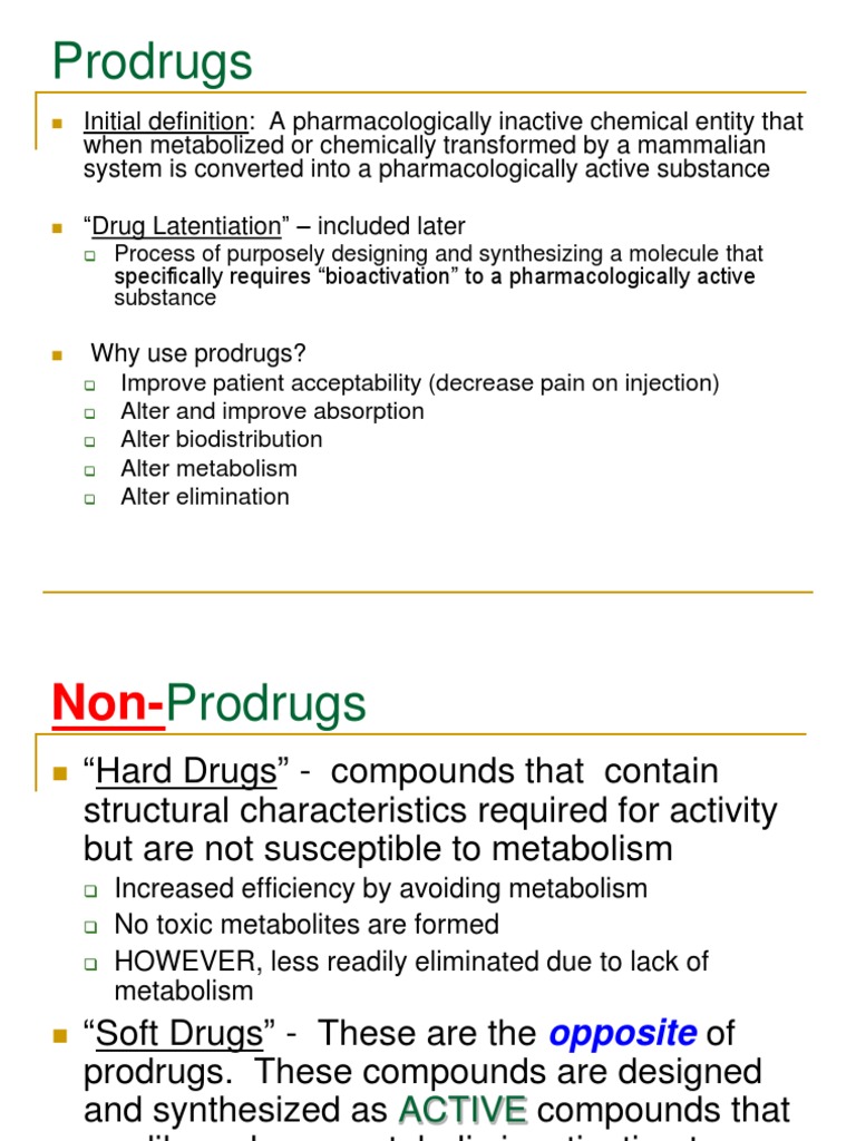 Pro Drugs | PDF