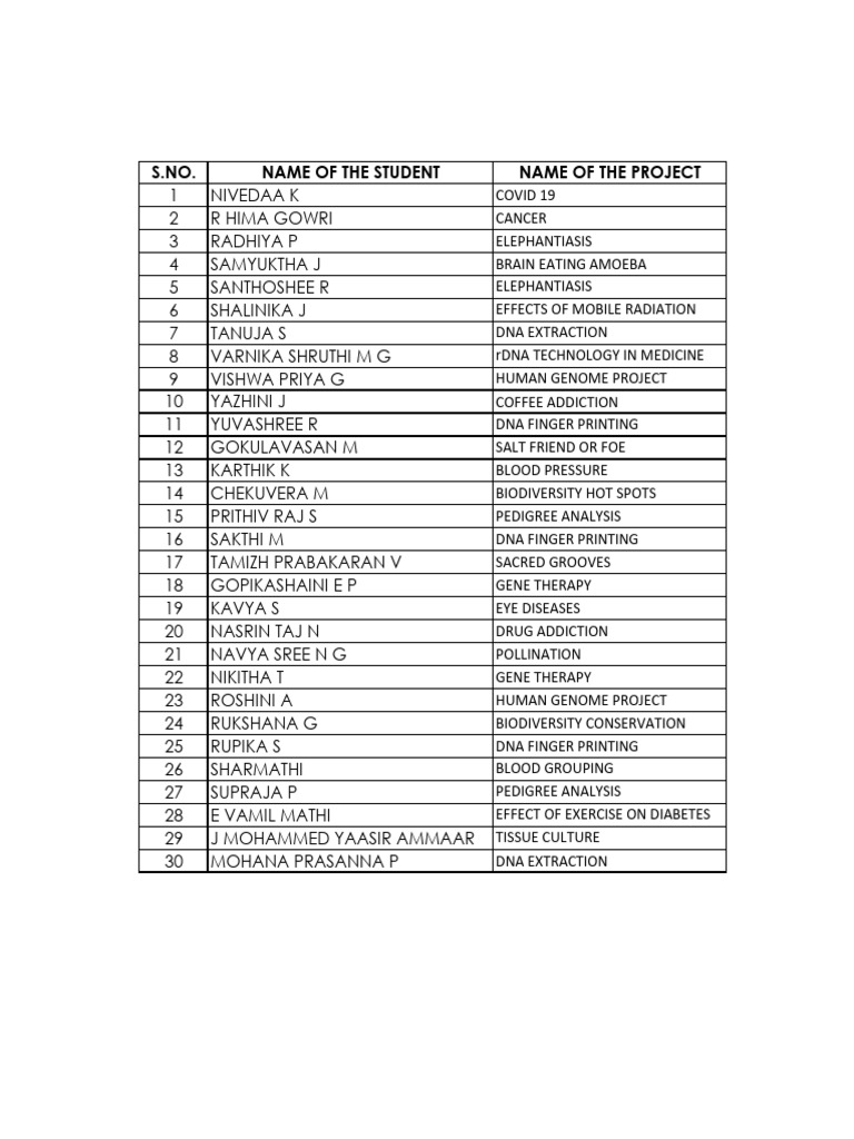 Project List 2 | PDF