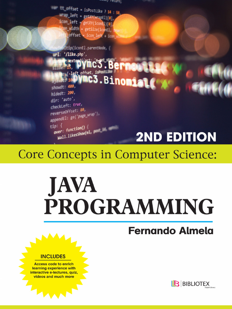 Almela F. Core Concepts in Computer Science. Java Programming 2ed 2024 | PDF | Java (Programming ...