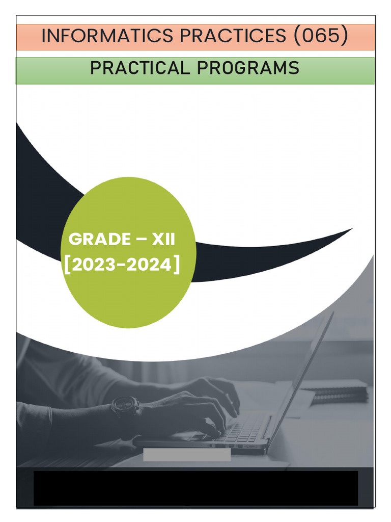 Class 12 Ip Practical Programs 2023-24 | PDF | Sql | Python (Programming Language)