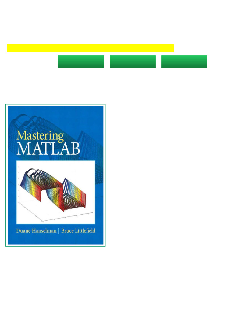 Mastering MATLAB full | PDF