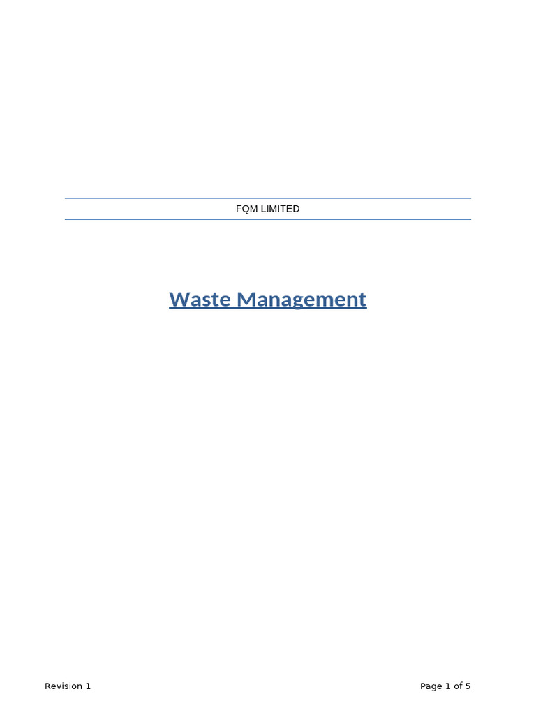 Waste Management (2) | PDF | Waste | Waste Management