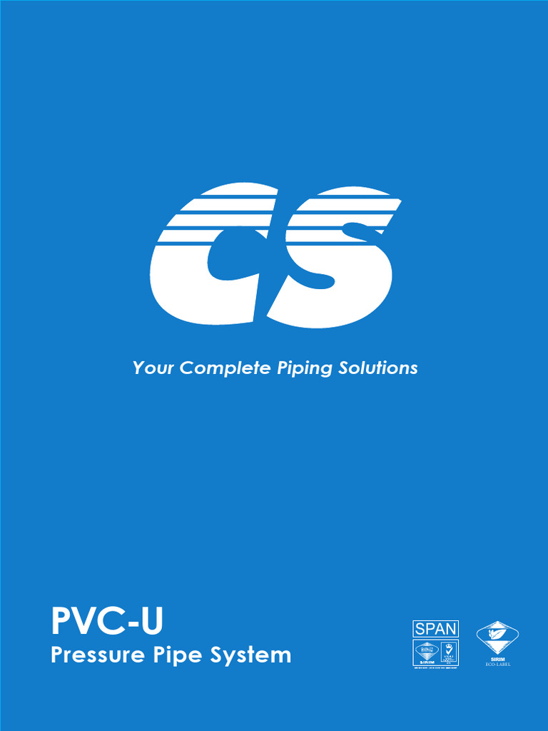 Cs Pvc u Pressure Pipe System | PDF | Pipe (Fluid Conveyance) | Tap (Valve)