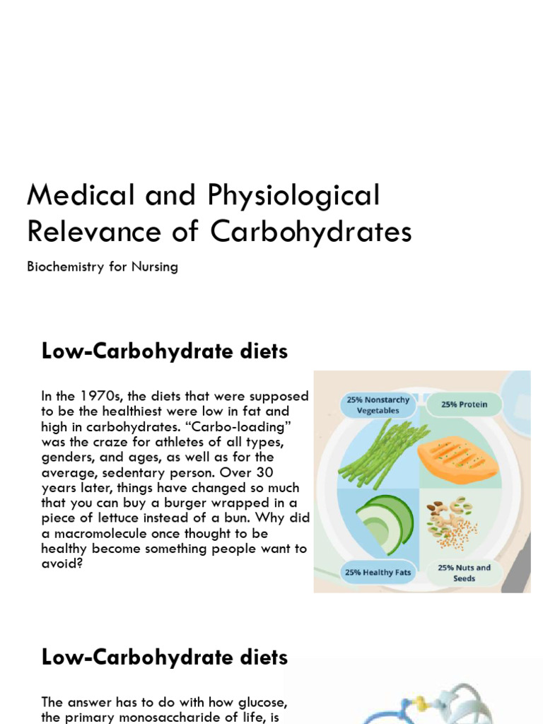 Medical and Physiological Relevance of Carbohydrates | PDF | Dietary ...