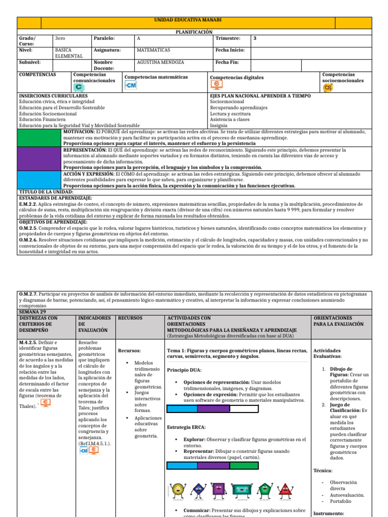 3er Grado Matematica - 3er Trimestre | PDF | Geometría | Ángulo