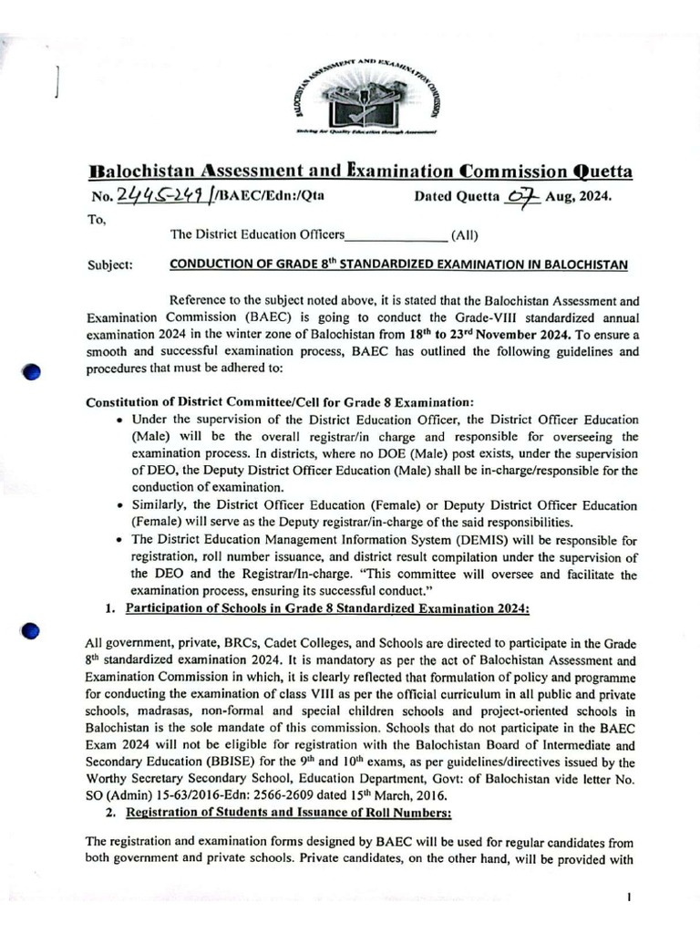 Exam Notification 2024 | PDF