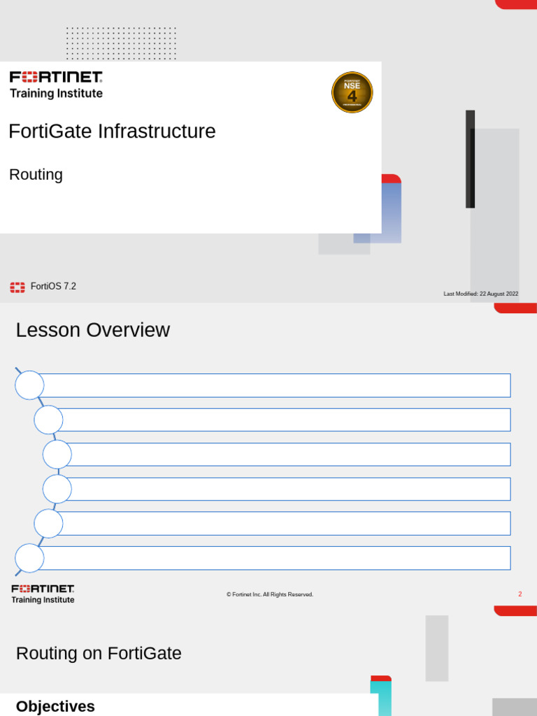 FortiGate Inf 01 Routing | PDF | Routing | Ip Address