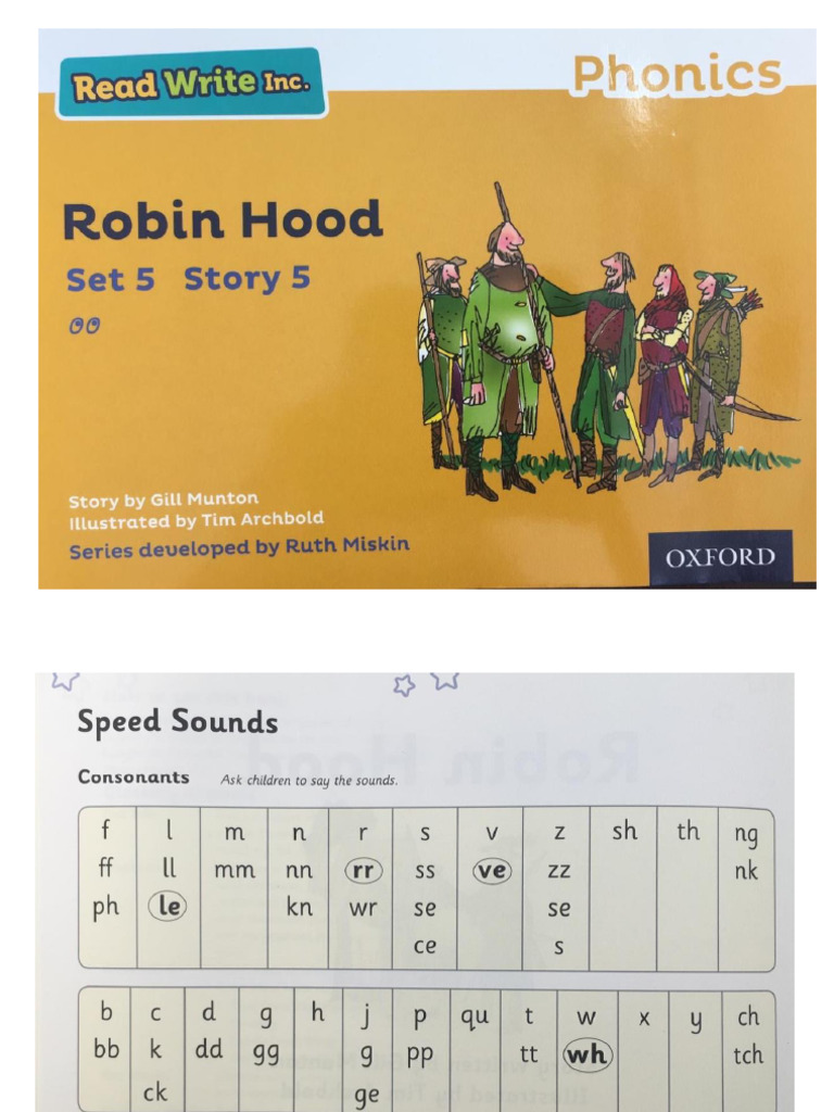 Year 1 Week 12 Reading Book Robin Hood | PDF