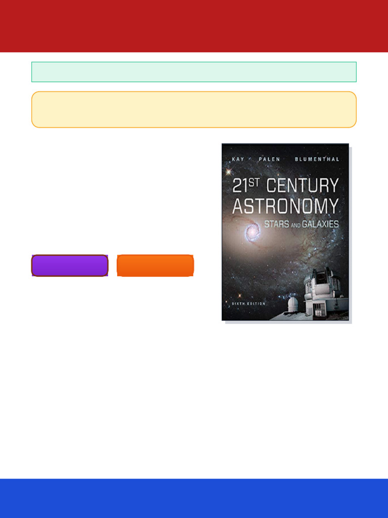 (eTextbook PDF) for 21st Century Astronomy: Stars and Galaxies (Sixth ...