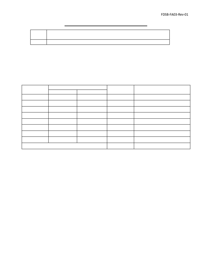 FDSB-FA03-Rev-01 - Relief Allowance Details Form | PDF