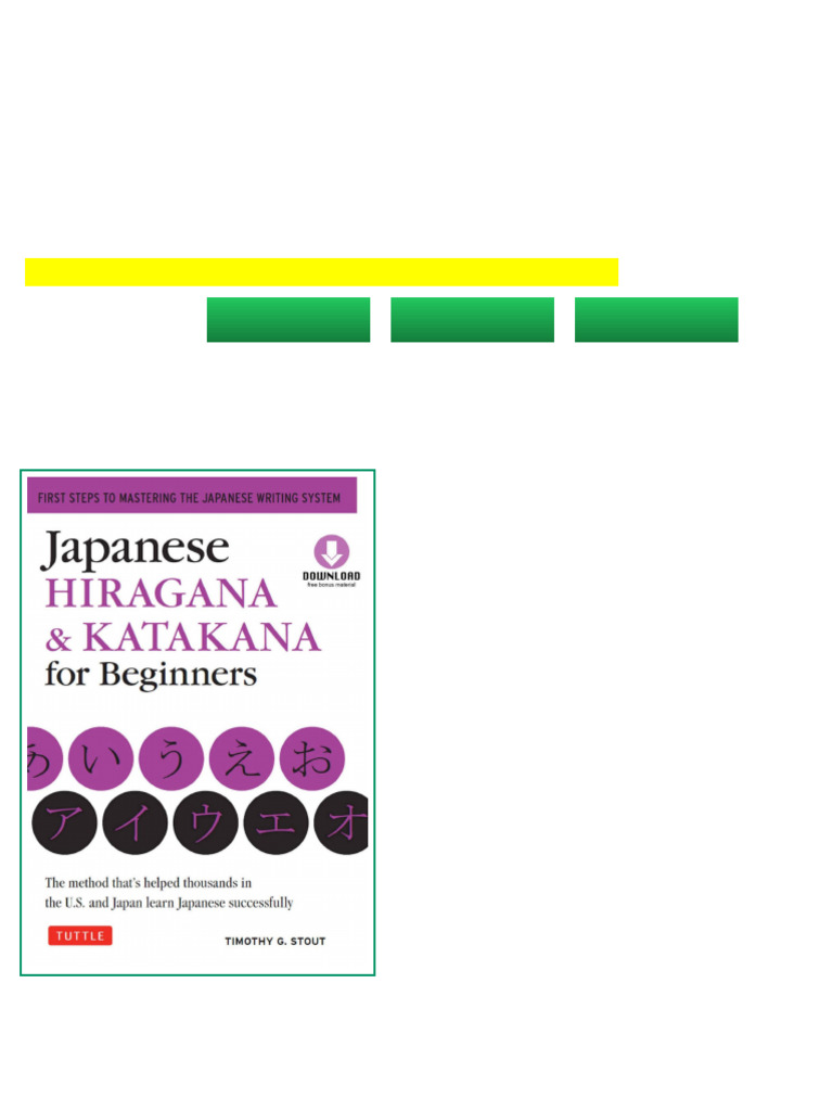 Japanese Hiragana Katakana for Beginners First Steps to Mastering the ...