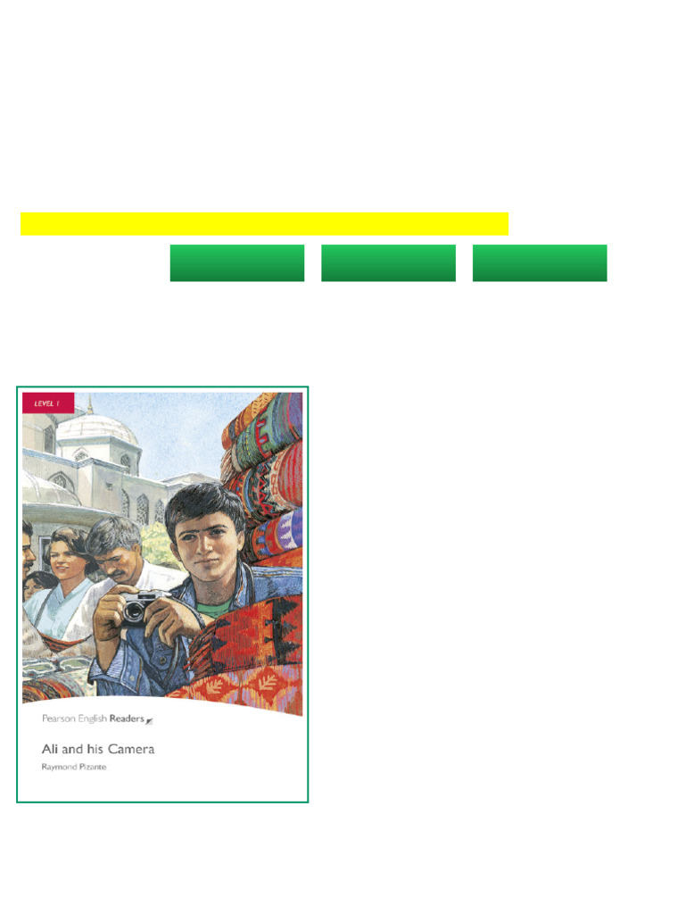 (Ebook) Ali and his Camera - Pearson English Readers Level 1 by Pizante ...