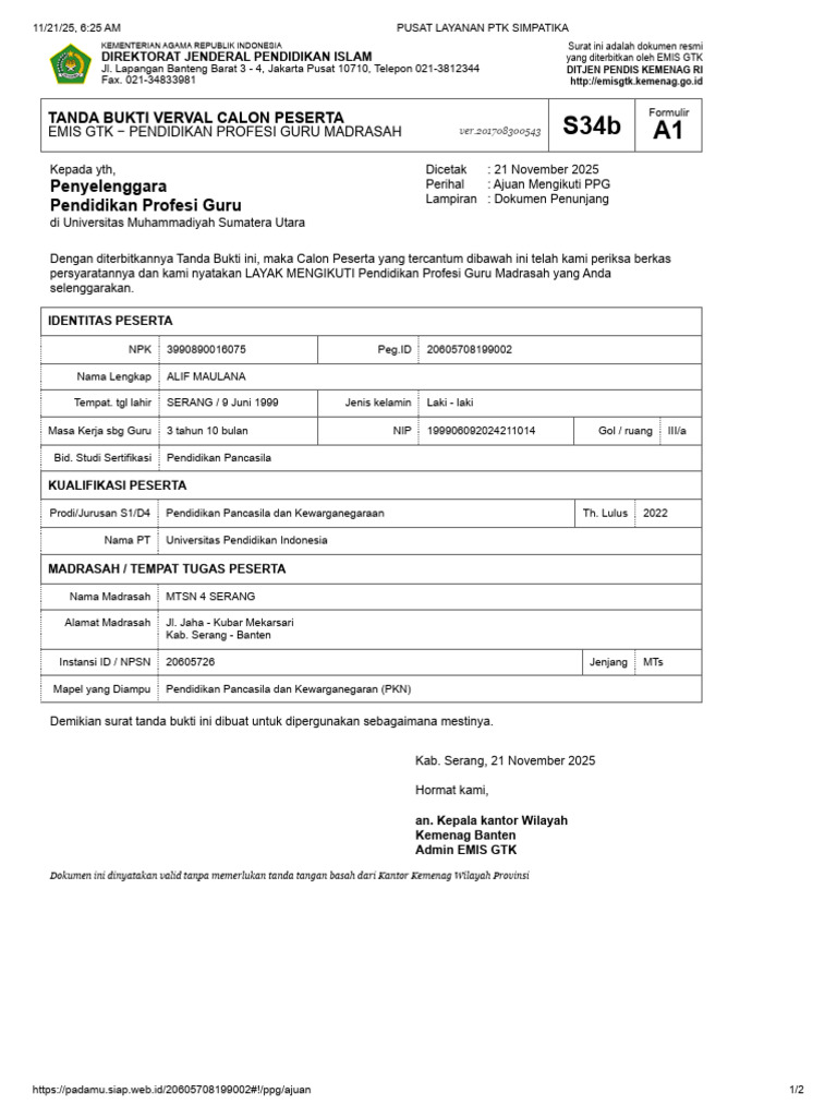 Form A1. | PDF