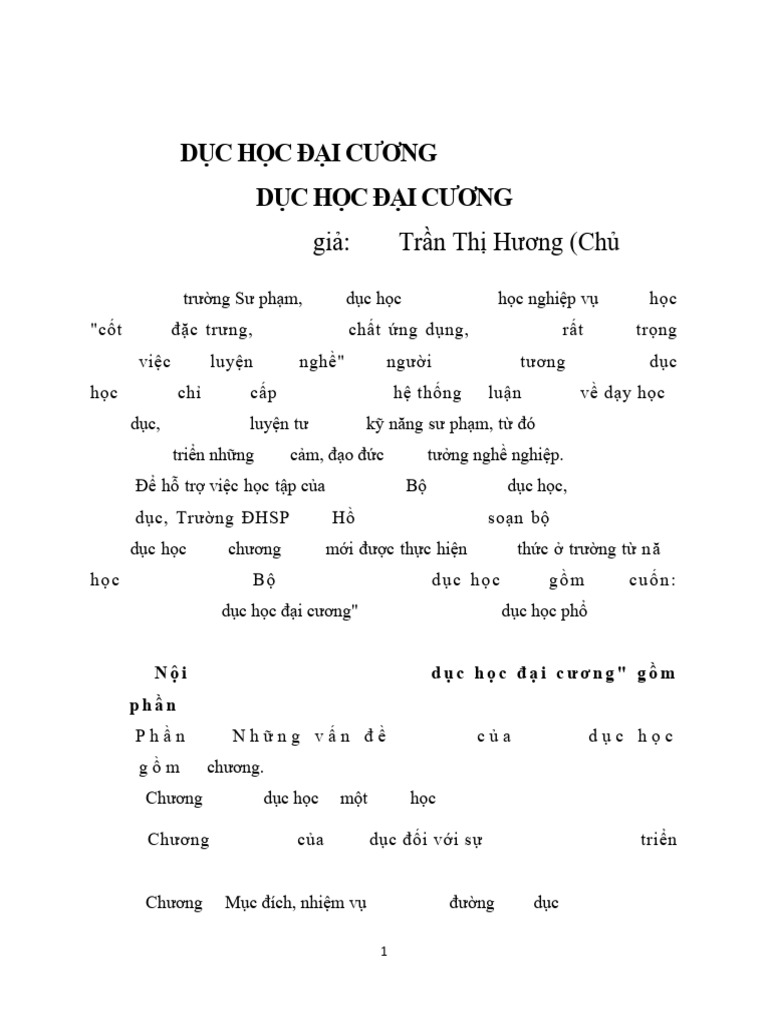 Giao Trinh GDHĐC Tran Thi Huong - Nguyen Đuc Danh | PDF