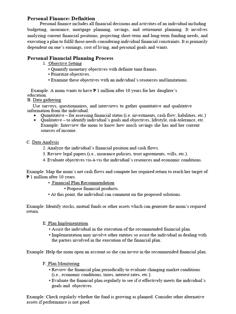 Personal Finance Planning Guide | PDF | Cost Of Living | Taxes