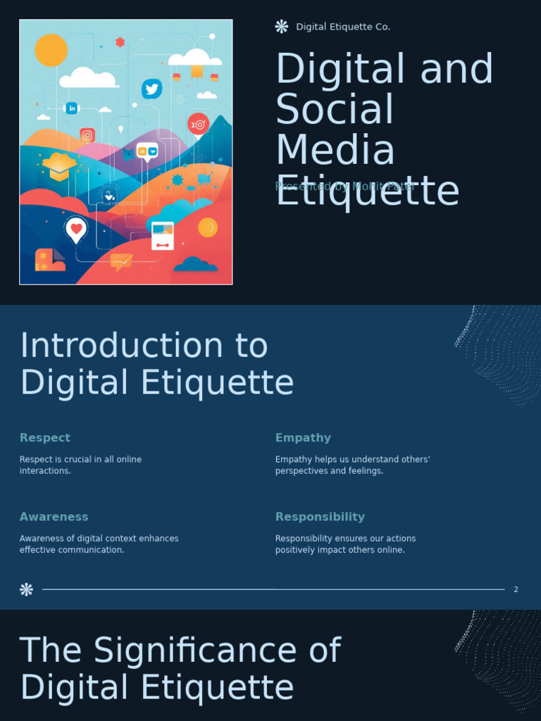 Essential Digital and Social Media Etiquette | PDF | Social Media ...