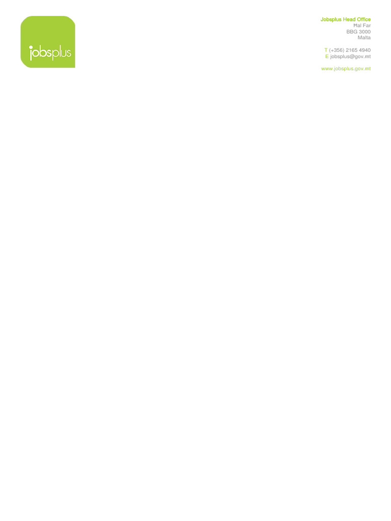 Jobsplus Termination Form for Employee | PDF