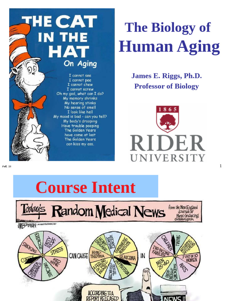 Wk1 Bio100c1 Intro Fa25 | PDF | Life Expectancy | Ageing