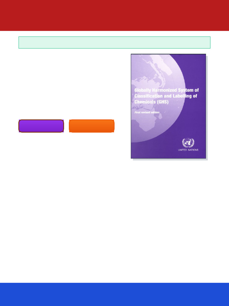 Globally Harmonized System of Classification And Labelling of Chemicals ...