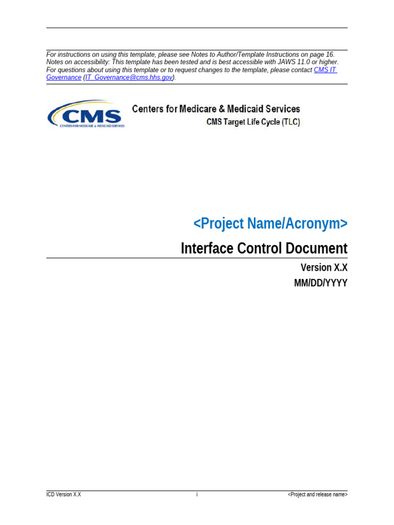 231160 InterfaceControlDocument Template | PDF | Osi Model | Interface ...