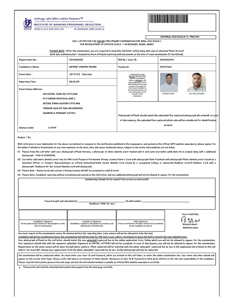 Recruitment Process for RRBs (CRP-RRBs-XIV) for Recruitment of Group “a ...