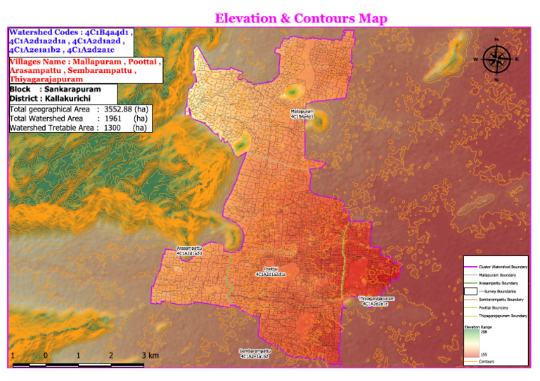 Elevation&Contours Map | PDF
