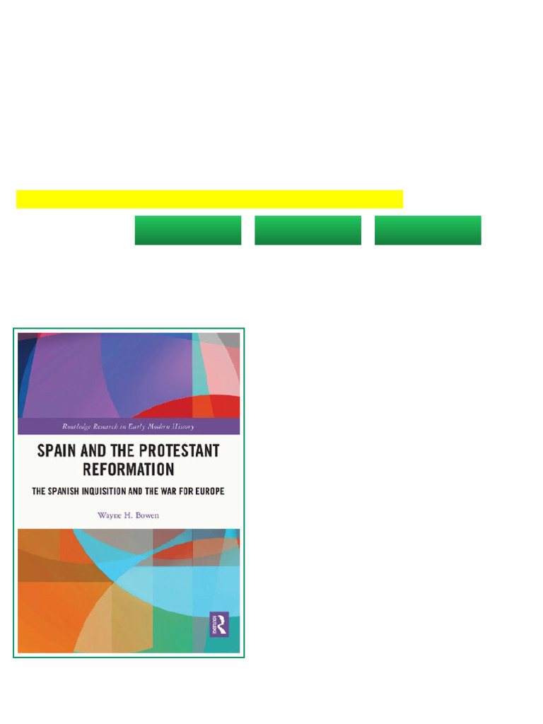 (Ebook) Spain and The Protestant Reformation. The Spanish Inquisition ...
