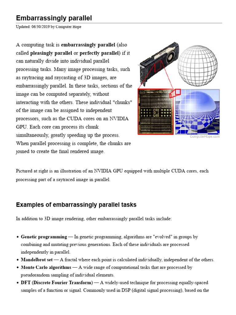 Embarrassingly Parallel | PDF
