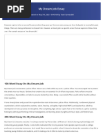 My Dream Career as a Doctor Essay | PDF | Essays | Physician