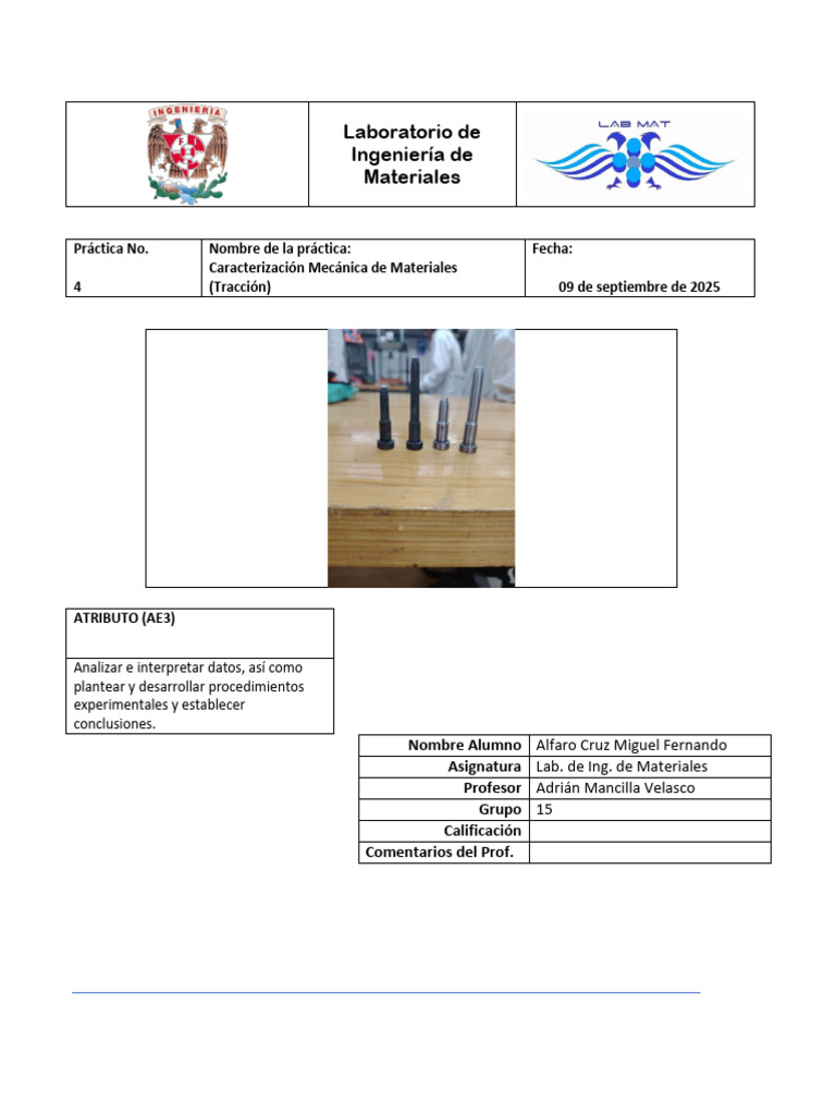 Tracci N ACMF | PDF | Ciencias fisicas | Ciencia de los Materiales