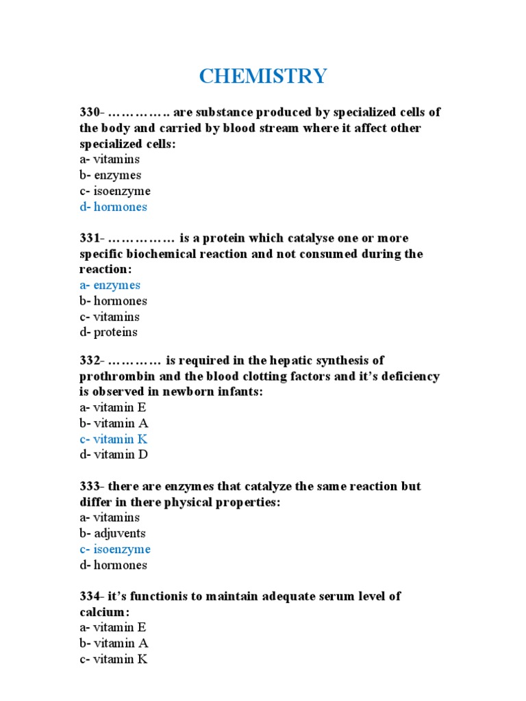 Essential Chemistry Concepts and Definitions | PDF | Enzyme Inhibitor ...