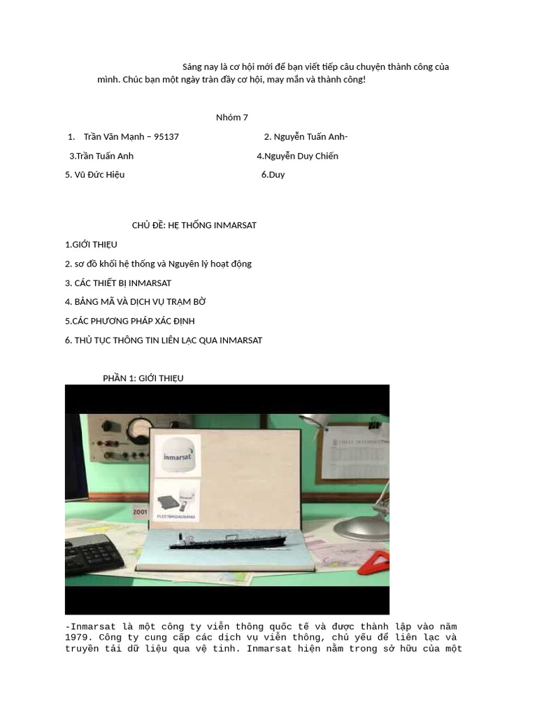 HỆ THỐNG INMARSAT | PDF