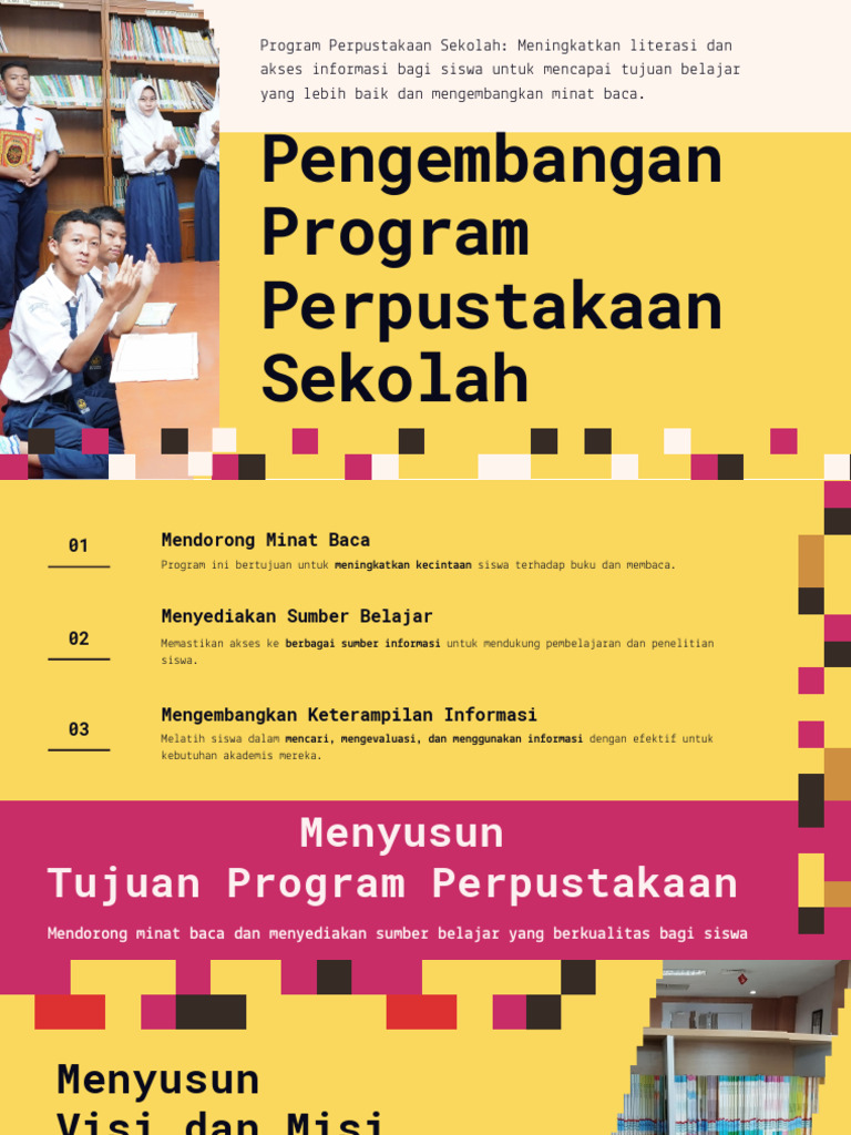 Presentasi - Pengembangan Program Perpustakaan Sekolah | PDF