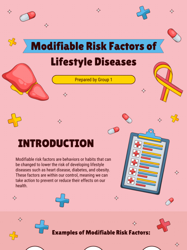 Modifiable Risk Factors of Lifestyle Diseases Group 1 | PDF