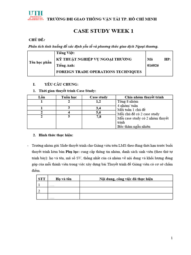 Case Study Week 1 | PDF