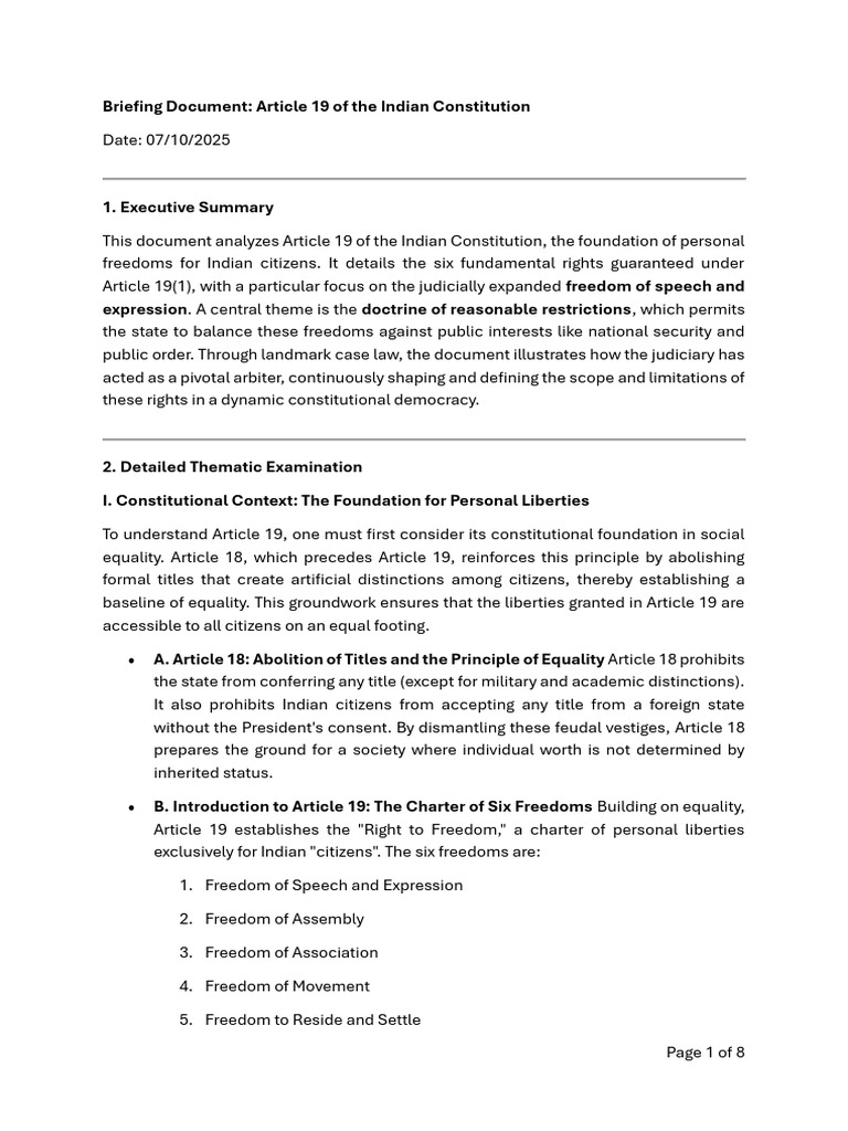 20251007_01 Article 19 _ Freedoms | PDF | Freedom Of Speech | Rights
