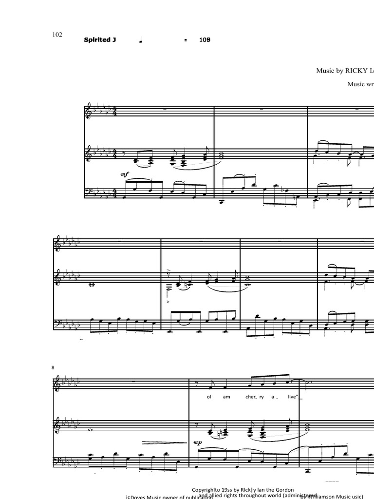 I Am Cherry Alive Transcribed | PDF