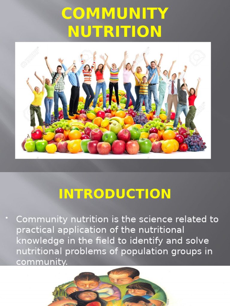 Community Nutrition: Assessment & Planning | PDF | Nutrition | Diet ...
