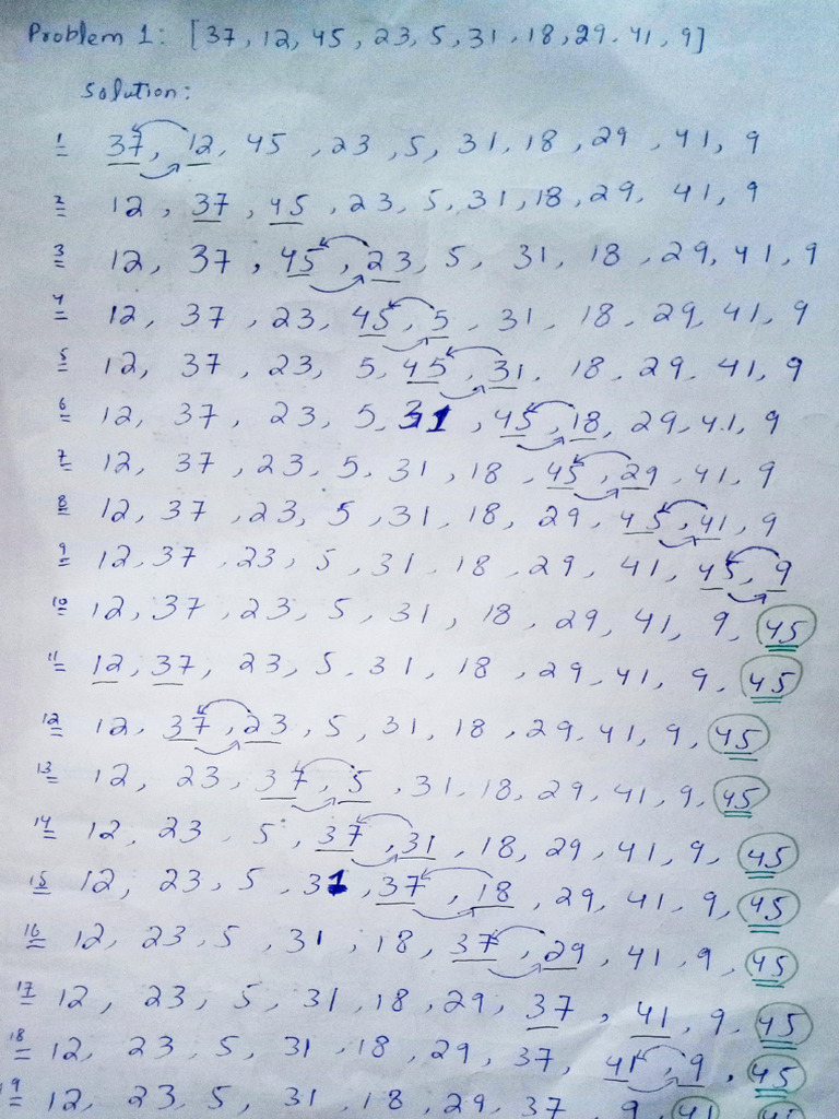 Bubble Sorting 1 | PDF