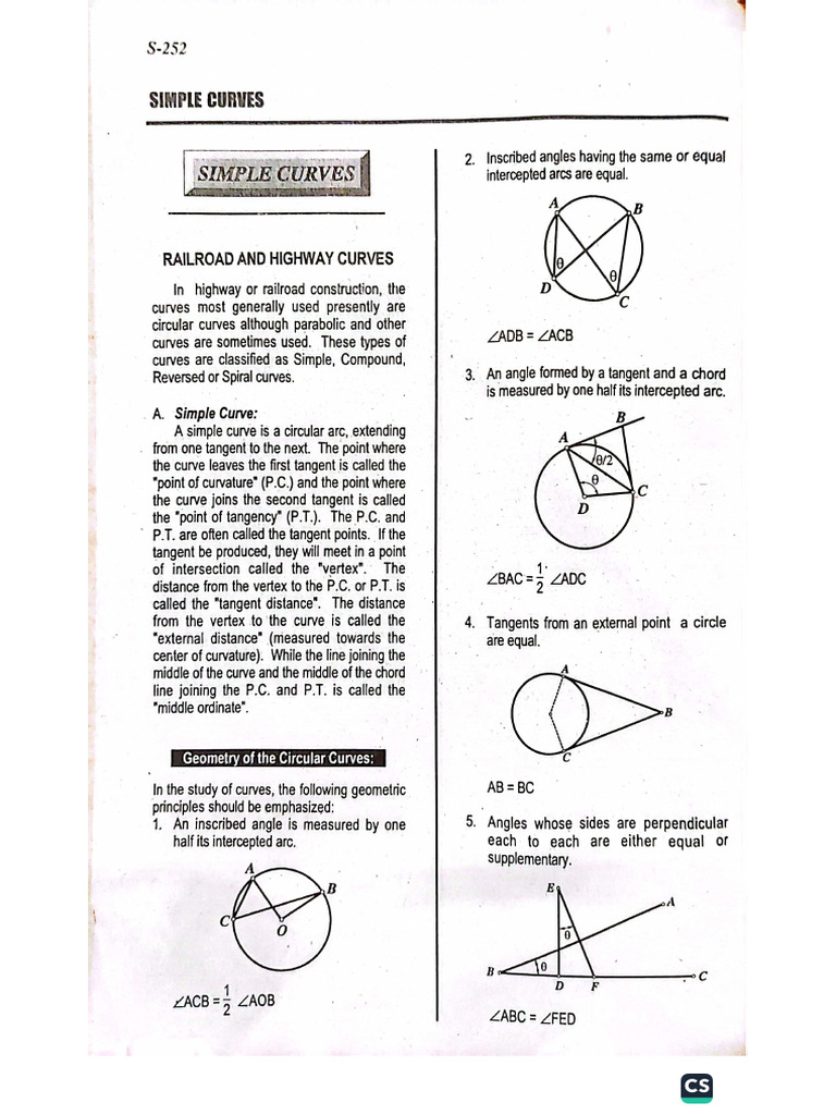 Simple Curve (1) | PDF