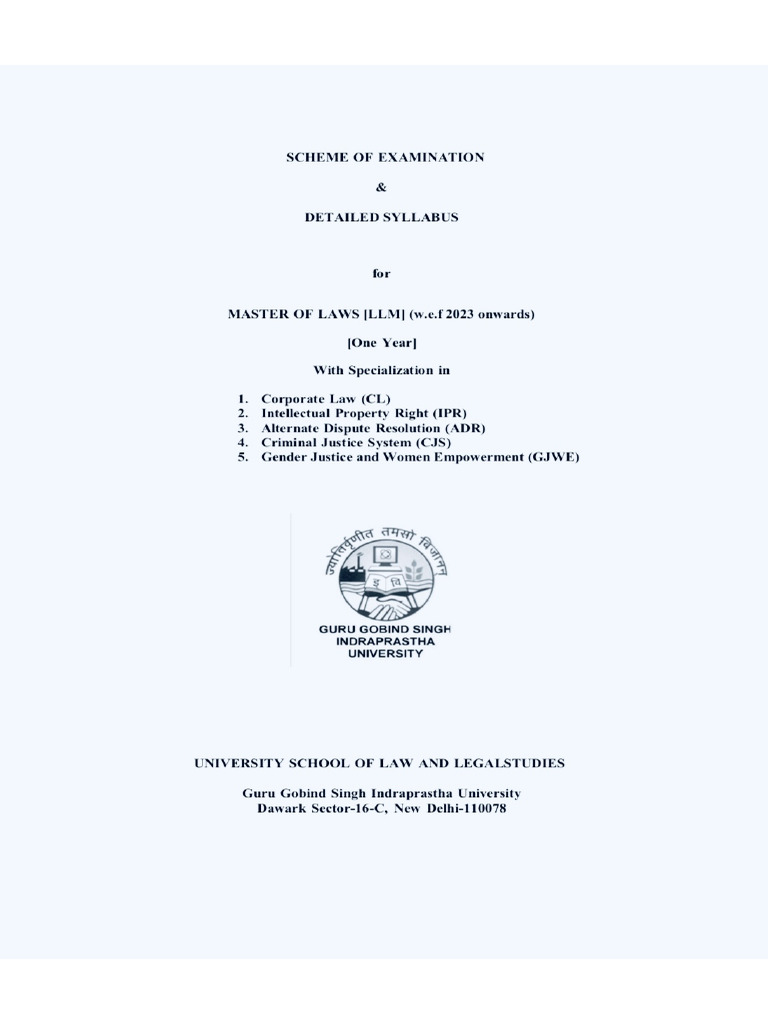 Syllabus Corporate Law LLM | PDF