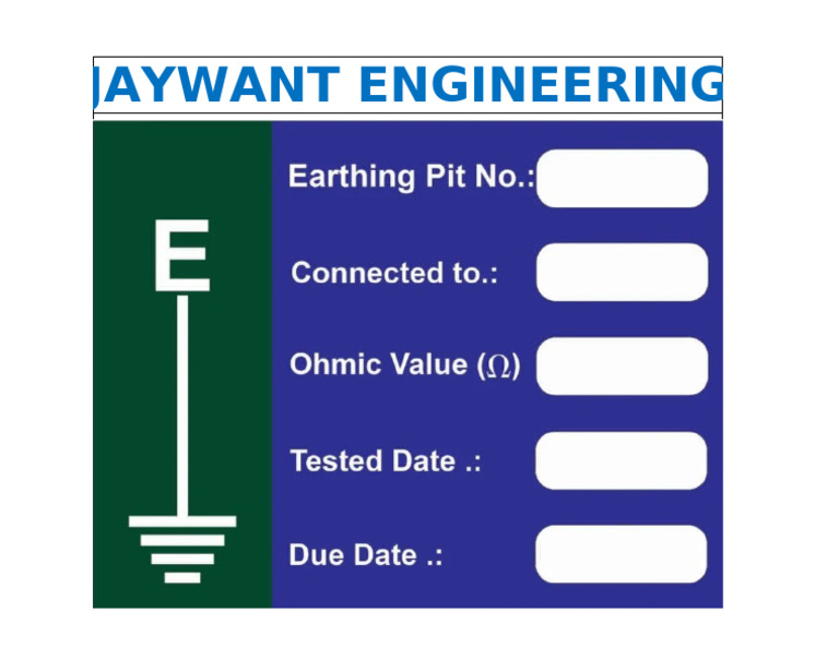 Earthing Board | PDF