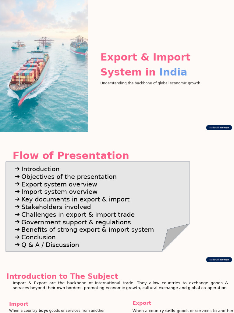 Import Export Trade Systems | PDF | Exports | International Business