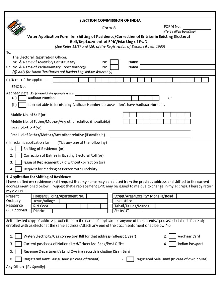 Form 8 English | PDF | Disability | Government